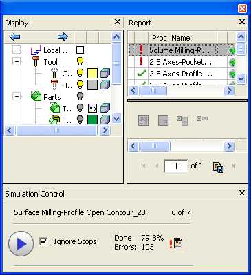 Simulator Display: Docking & Undocking Dialogs